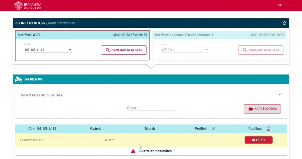 IP Camera Detector - Supervise when it matters